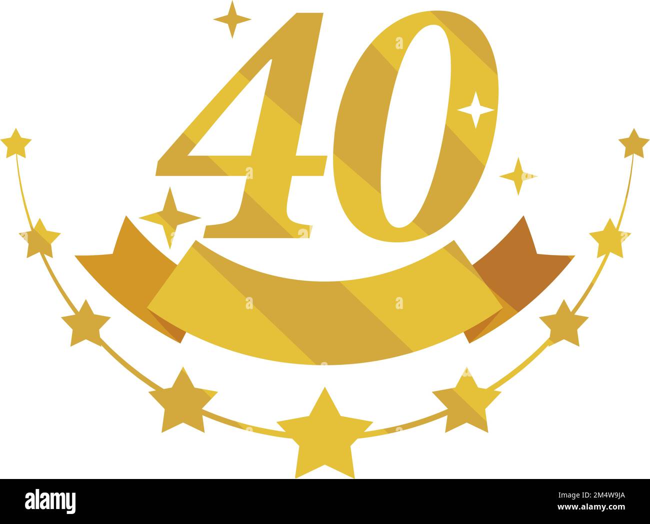 Happy 40th anniversary Cut Out Stock Images & Pictures - Alamy