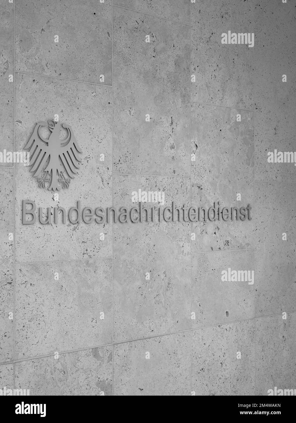 Berlin, Germany - November 26, 2021: Wording and eagle on the new ...