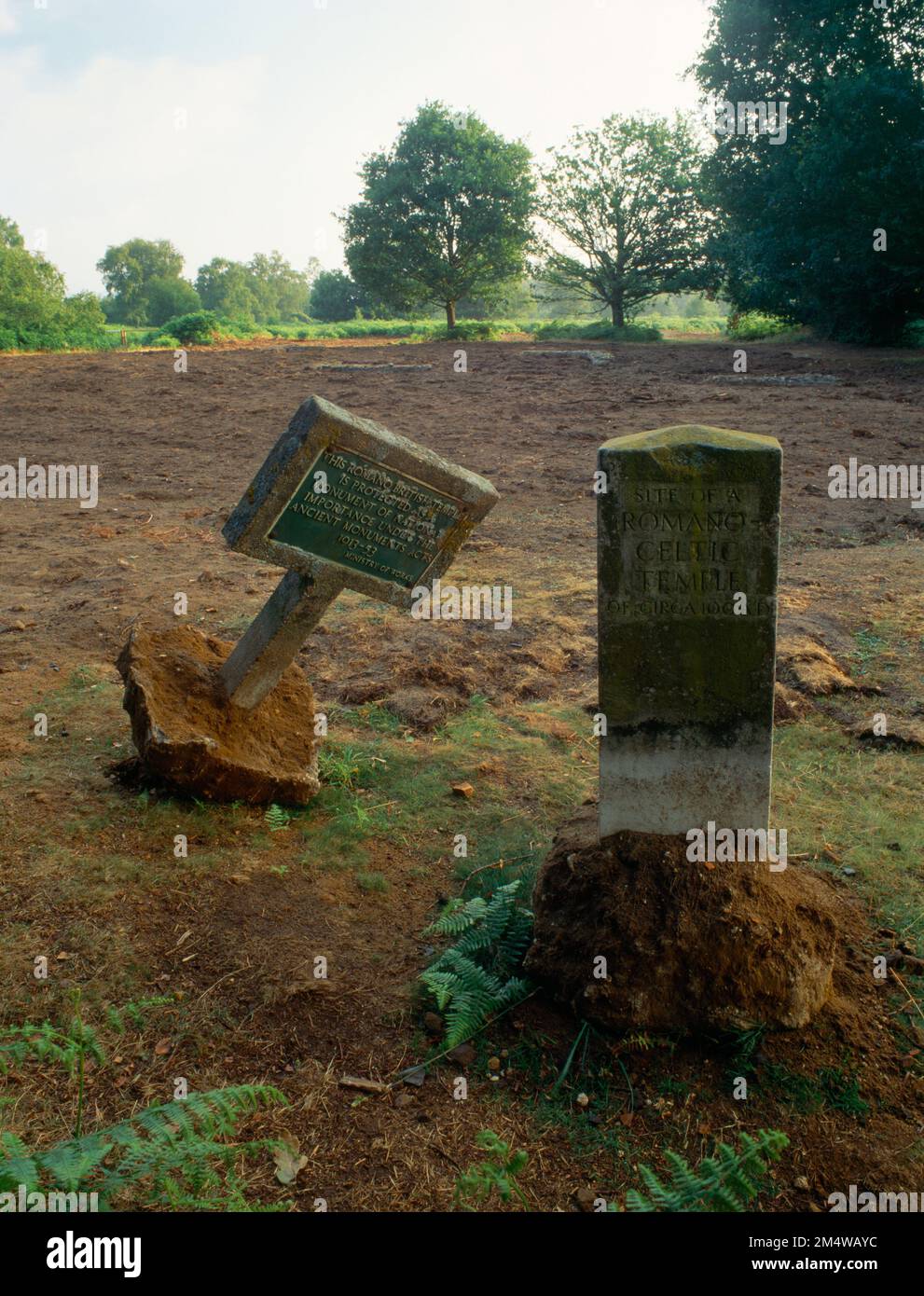 View NE of the site of Farley Heath Romano-Celtic temple, Surrey ...