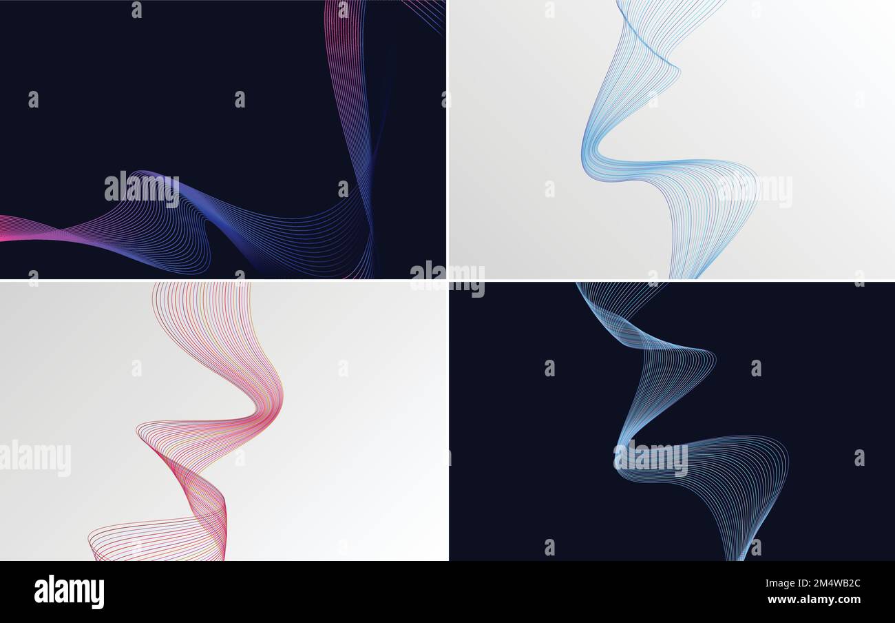 Use these vector line backgrounds to create a professional look Stock ...