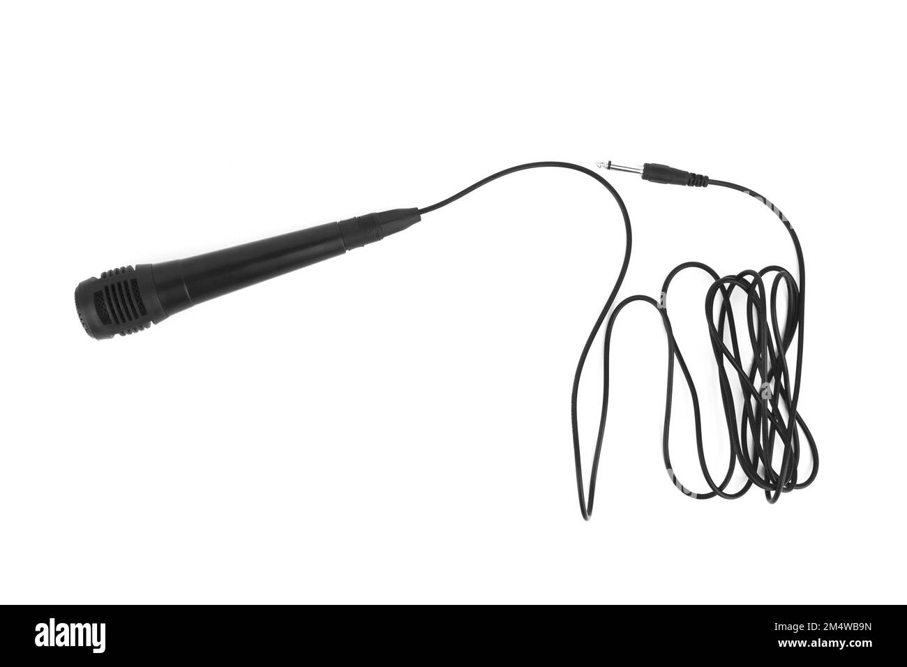 Musical microphone isolated on a white background Stock Photo - Alamy