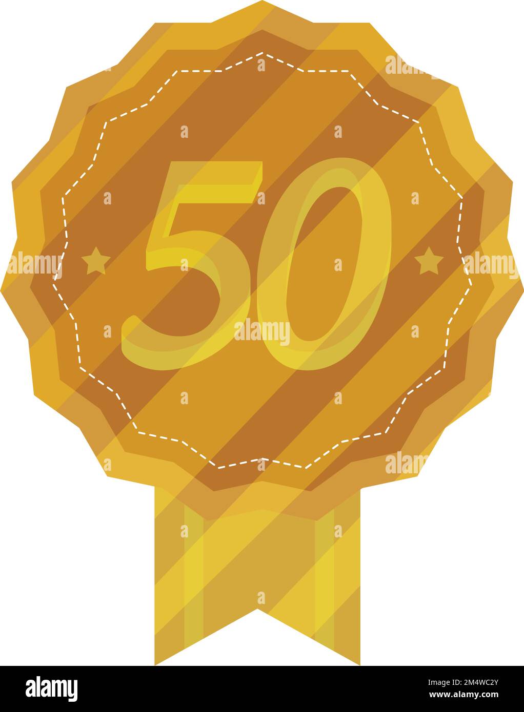 50 anniversary golden badge Stock Vector Image & Art - Alamy
