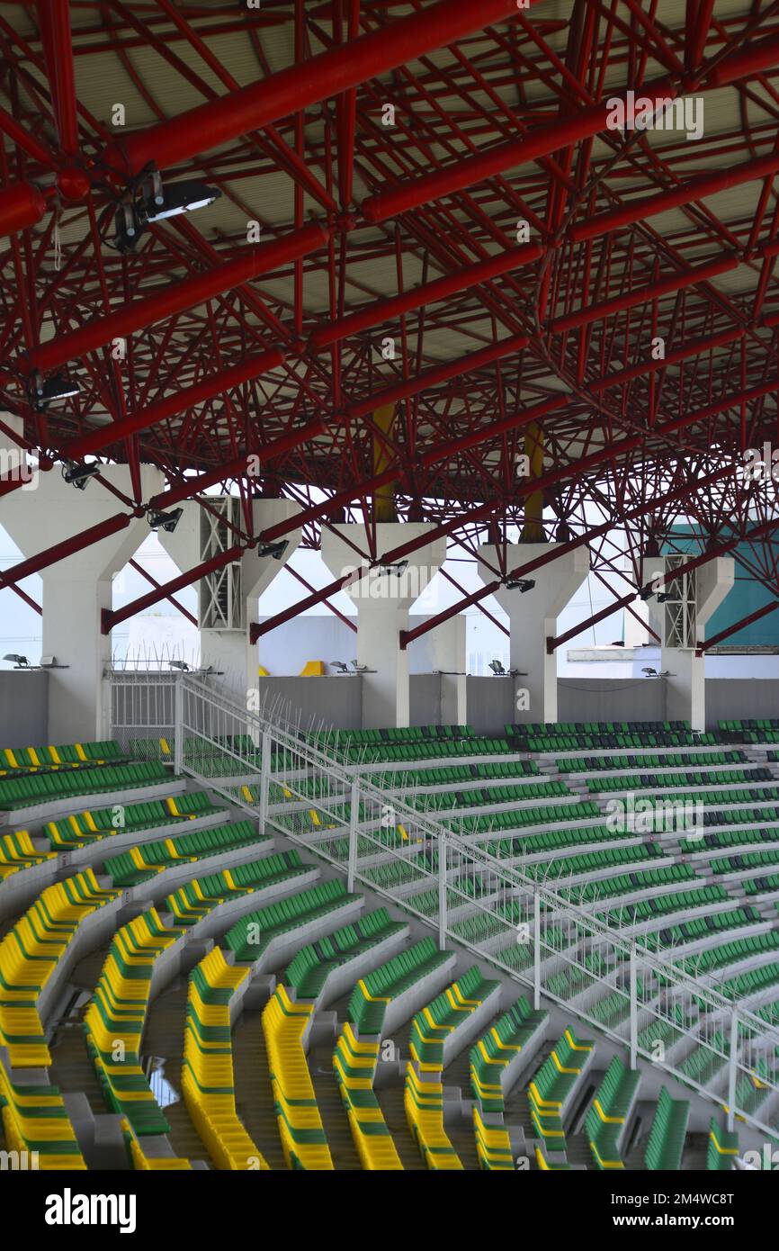 view of seat arrangement in a football stadium Stock Photo - Alamy