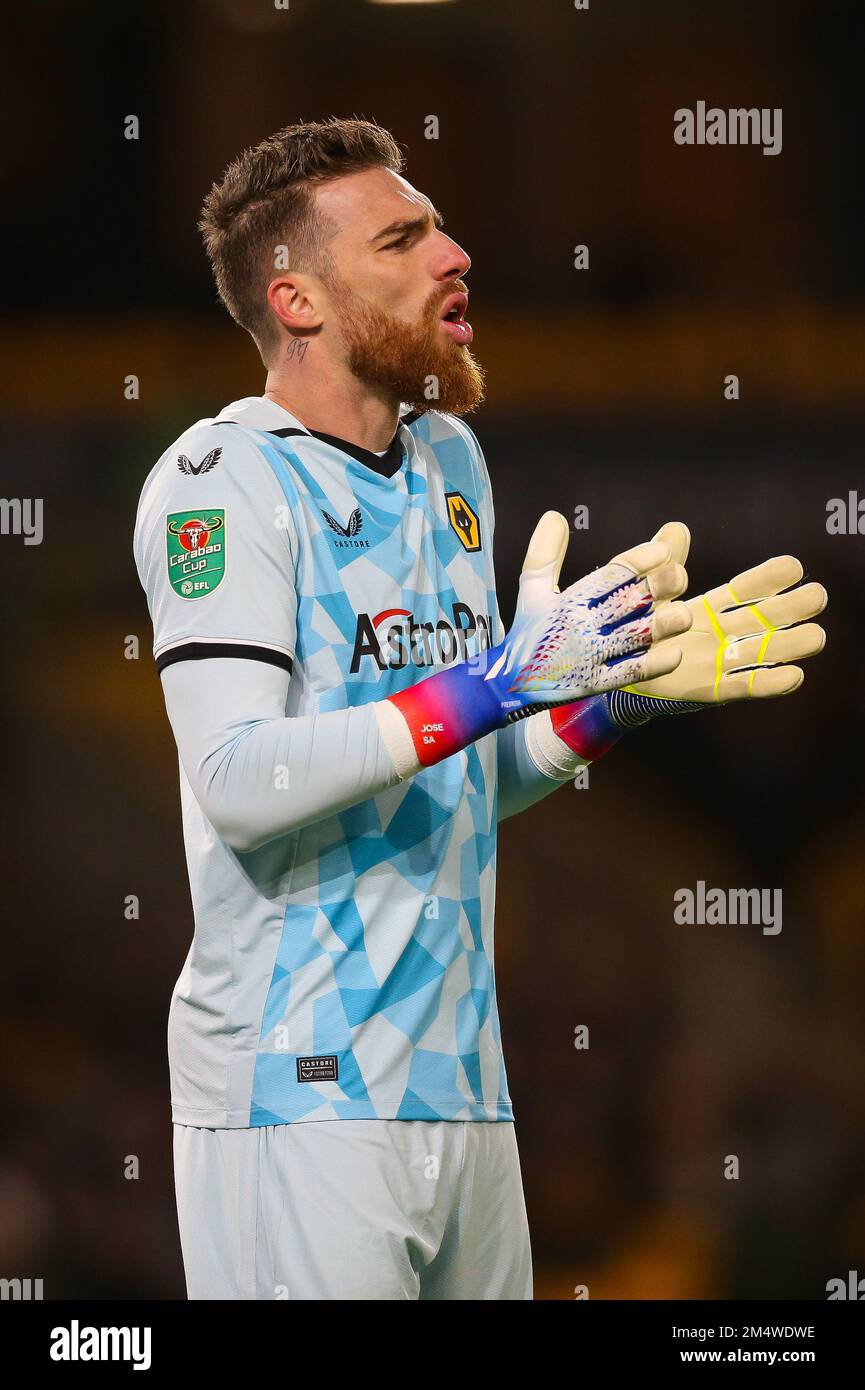 Wolverhampton Wanderers goalkeeper Jose Sa during the Carabao Cup ...