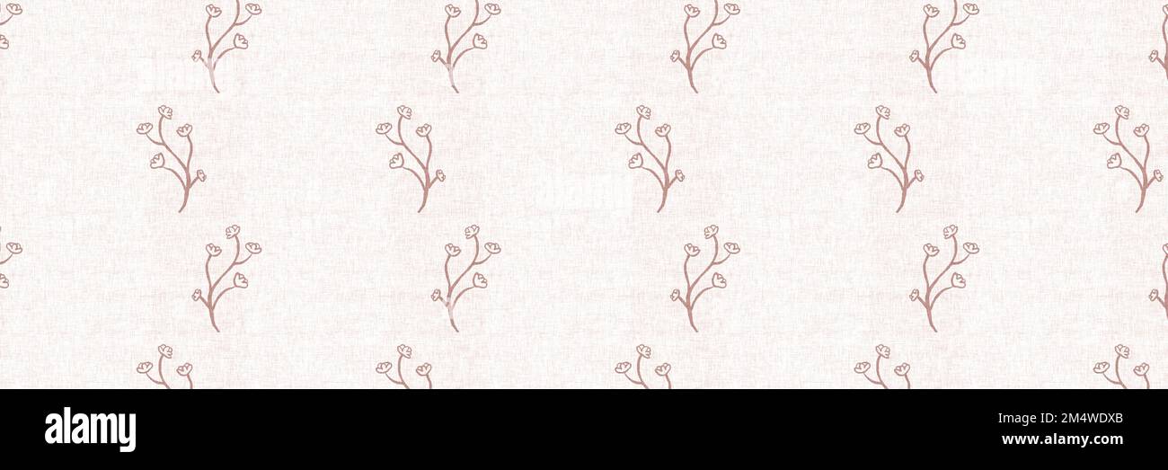 Gender neutral foliage leaf seamless raster border. Simple whimsical 2 ...