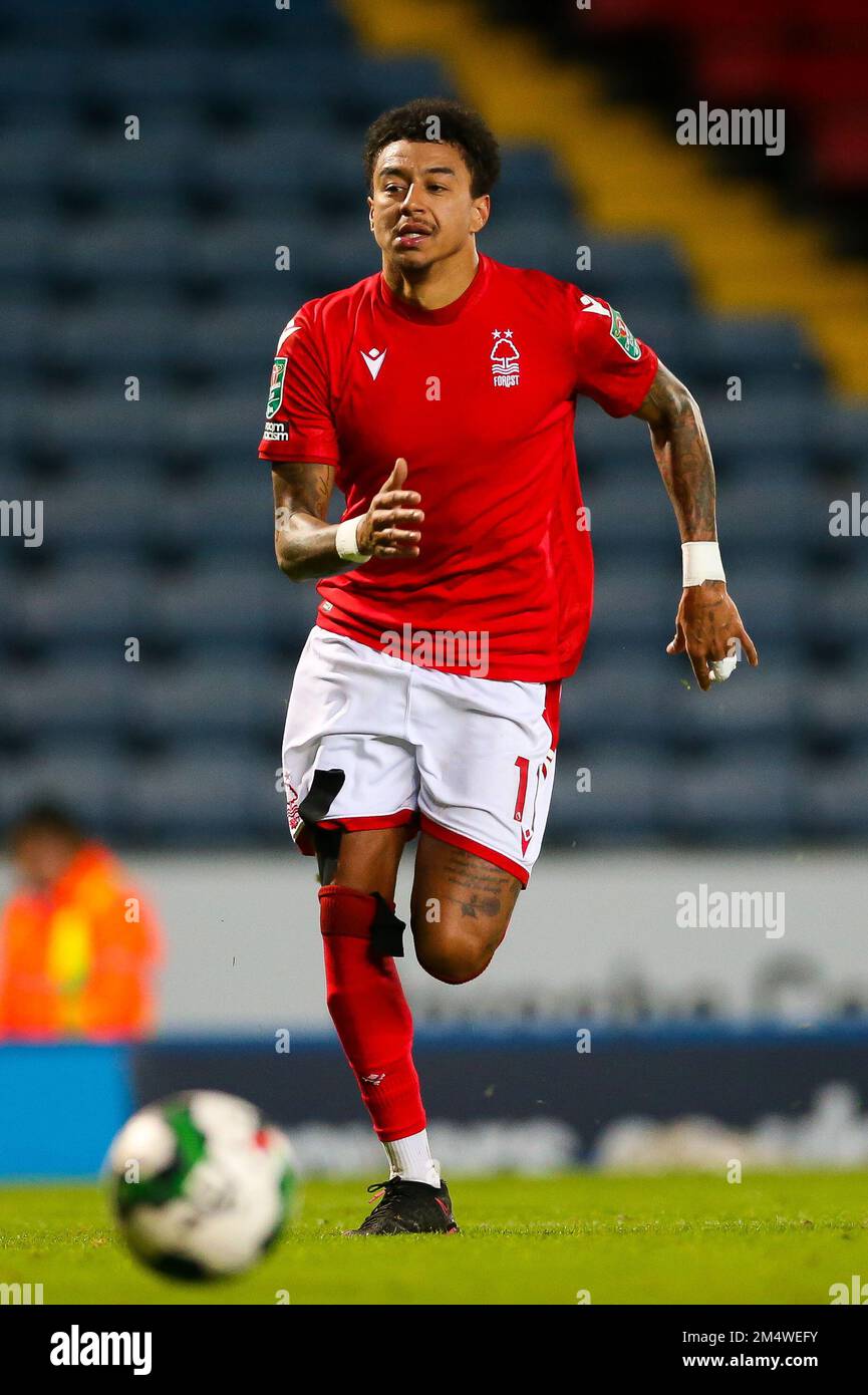 Nottingham Forest's Jesse Lingard during the Carabao Cup fourth round ...
