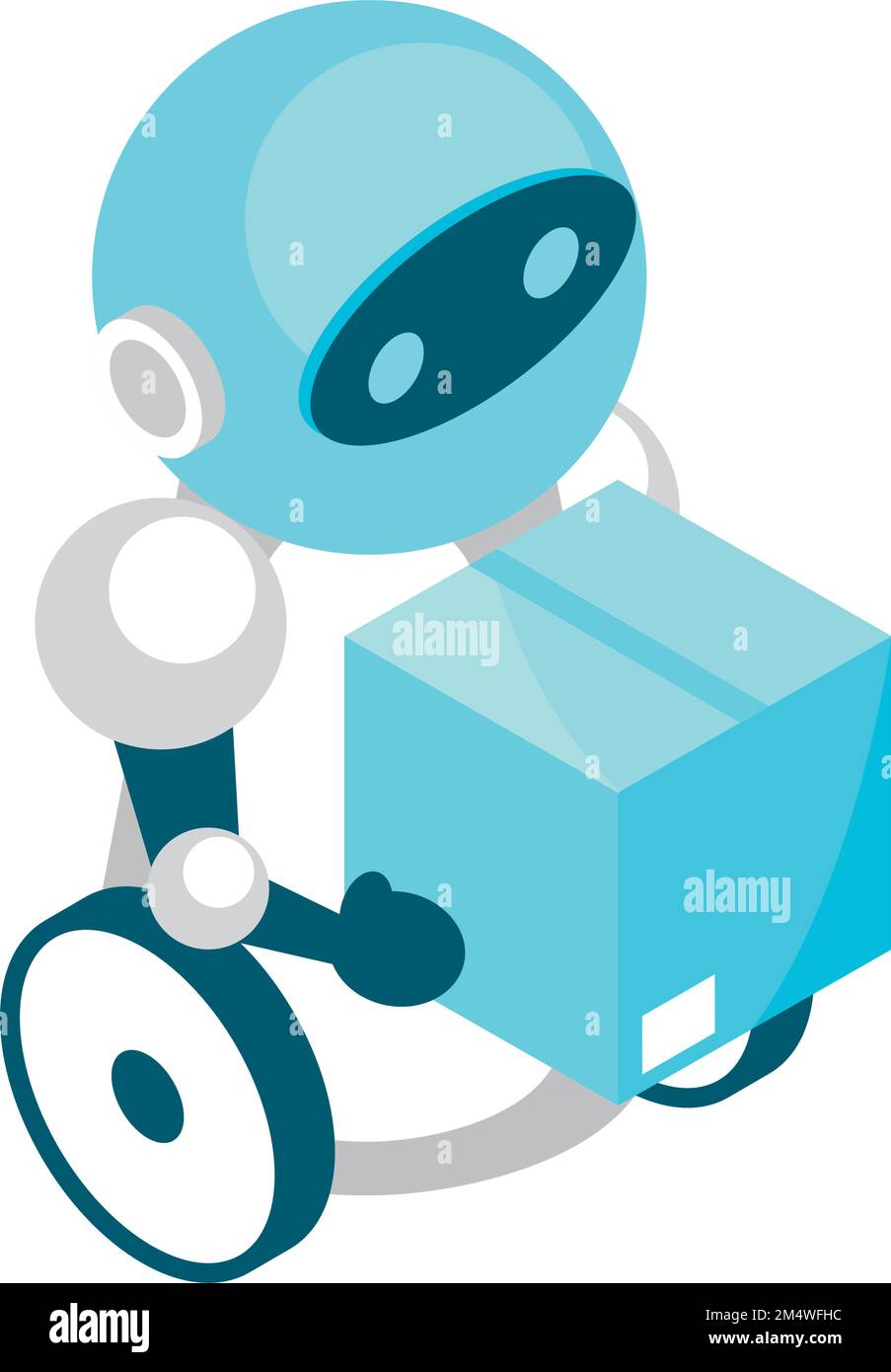 delivery robot AI icon Stock Vector Image & Art - Alamy