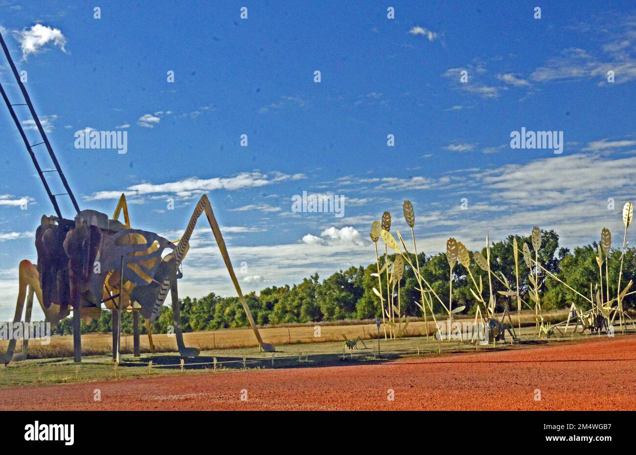 Enchanted Highway Sculptures in Regent North Dakota Stock Photo - Alamy
