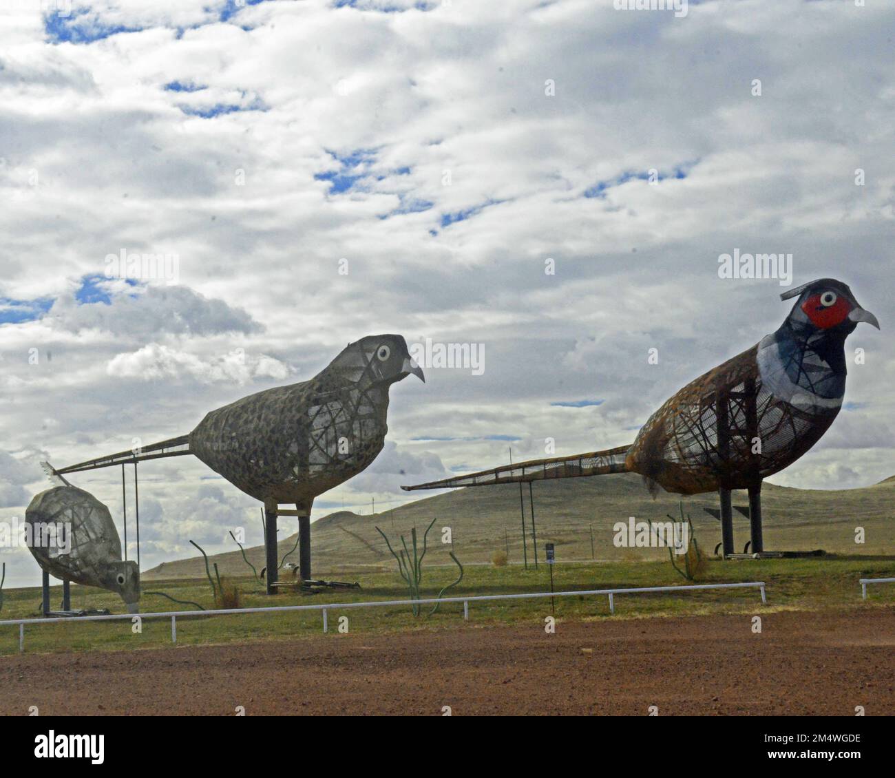 Enchanted Highway Sculptures in Regent North Dakota Stock Photo - Alamy