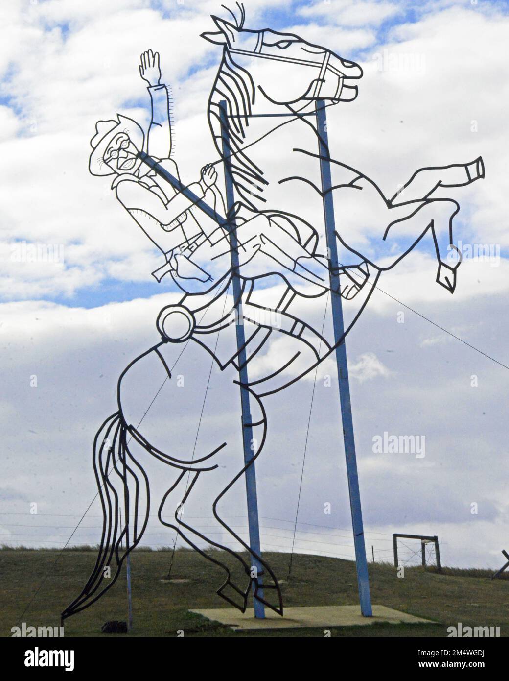 Enchanted Highway Sculptures in Regent North Dakota Stock Photo - Alamy