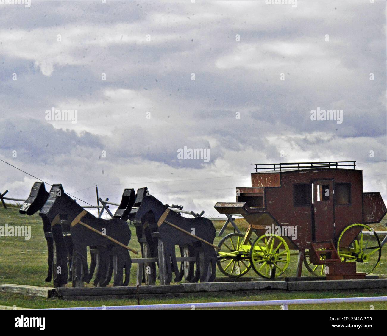 Enchanted Highway Sculptures in Regent North Dakota Stock Photo - Alamy