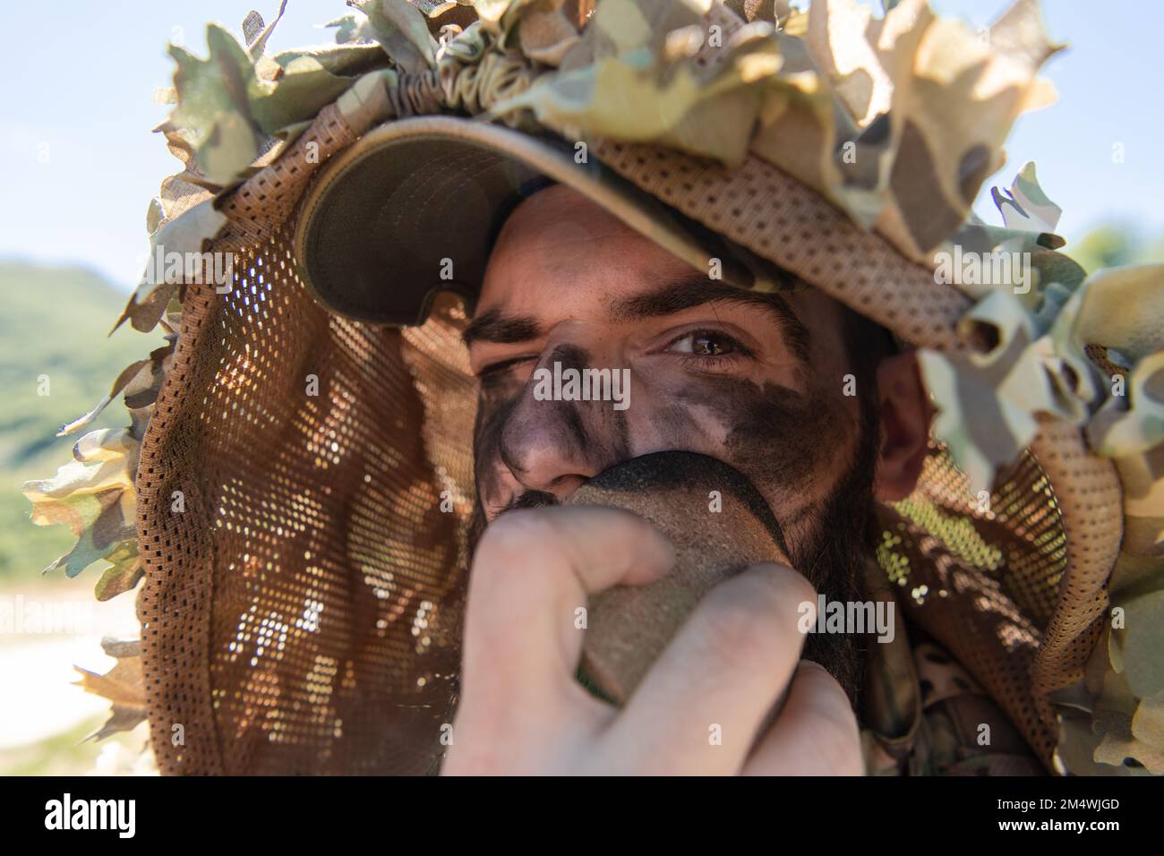 Special operations soldiers team preparing tactical and communication ...