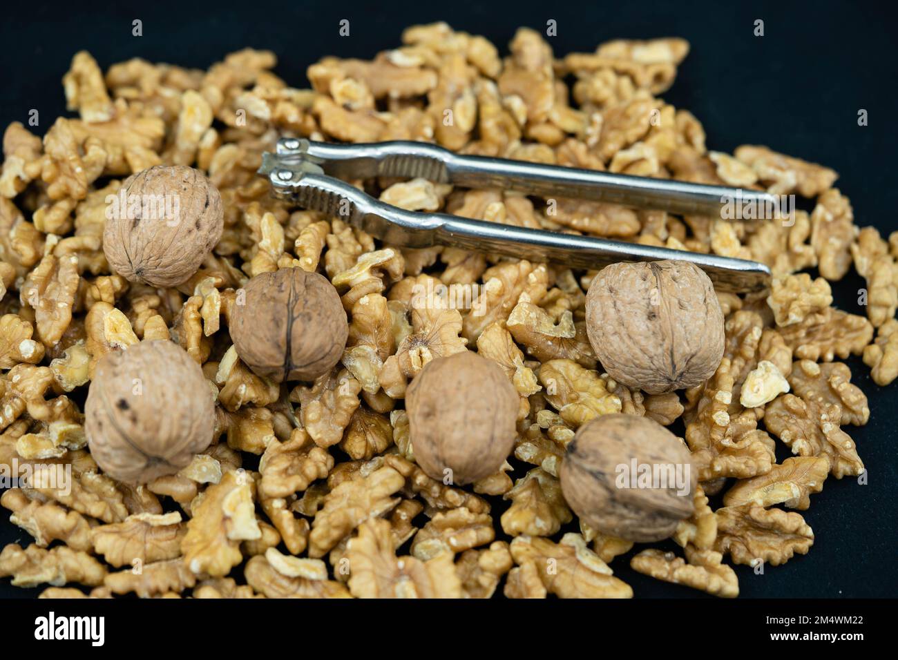 Walnut kernels are the most popular nuts at Christmas time Stock Photo ...