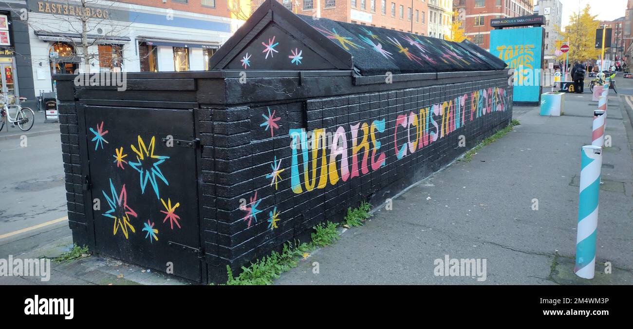 Stephenson Square Manchester Street Arts Stock Photo - Alamy
