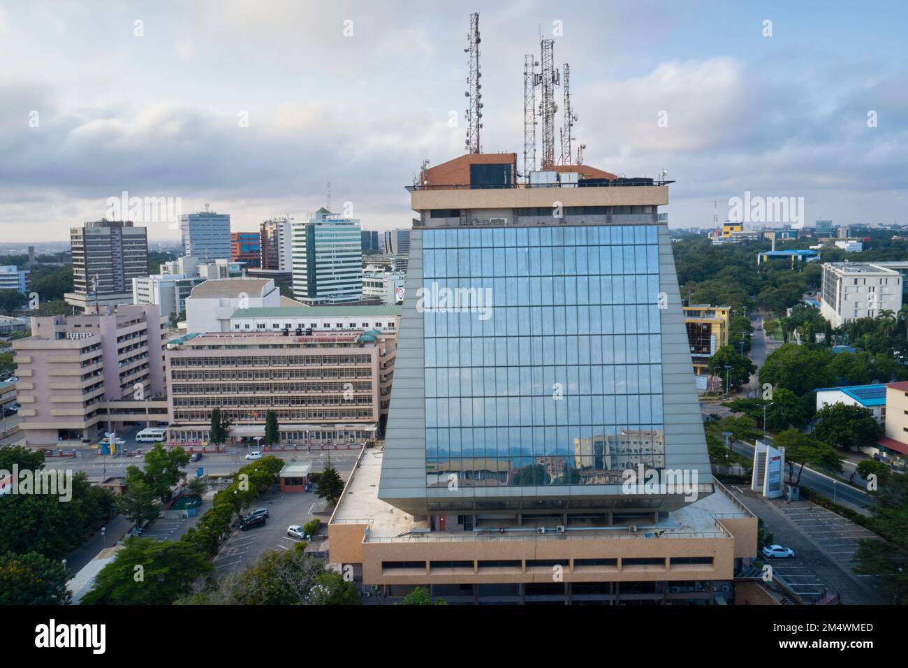 aerial of City centre in Accra, Ghana Stock Photo - Alamy