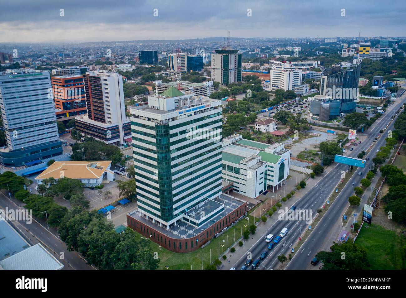 aerial of City centre in Accra, Ghana Stock Photo - Alamy