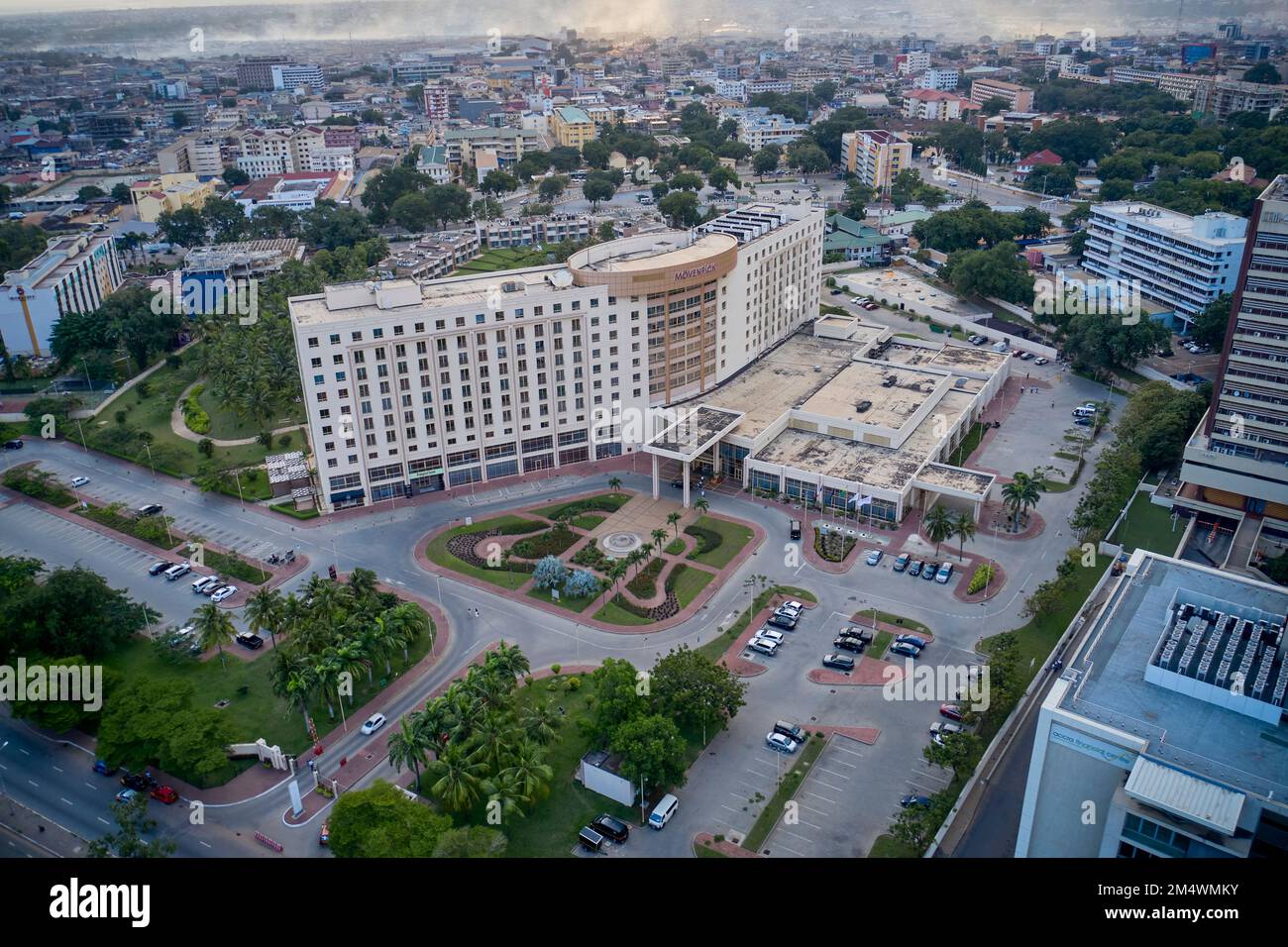 Aerial of City centre in Accra, Ghana Stock Photo - Alamy