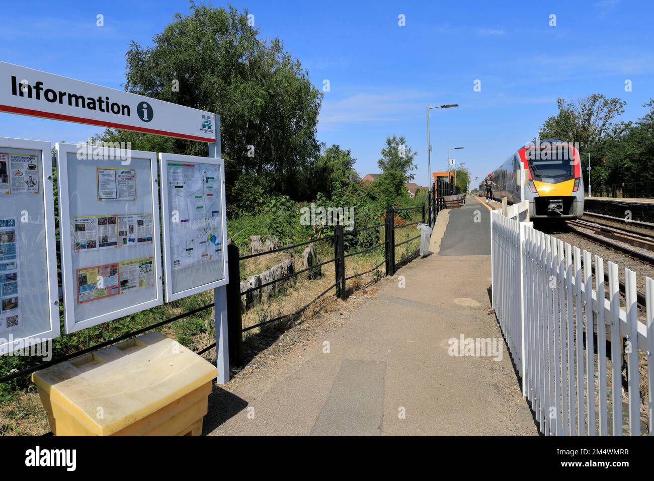Greateranglia Trains, Class 755 train at Manea station, Cambridgeshire ...