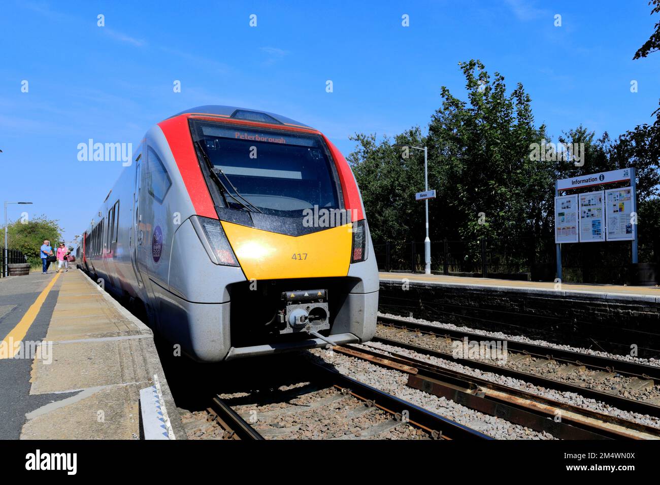 Greateranglia Trains, Class 755 train at Manea station, Cambridgeshire ...