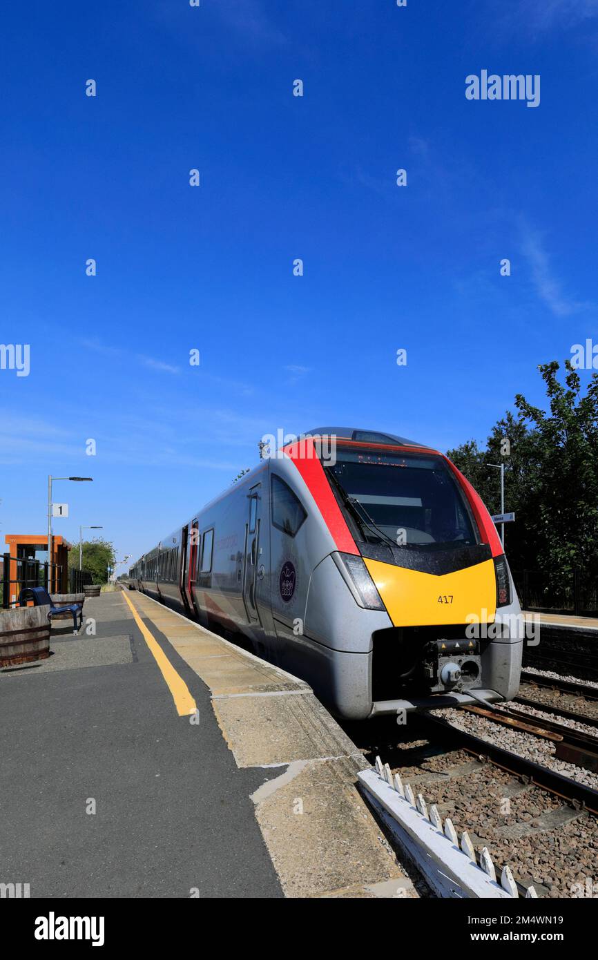 Greateranglia Trains, Class 755 train at Manea station, Cambridgeshire ...