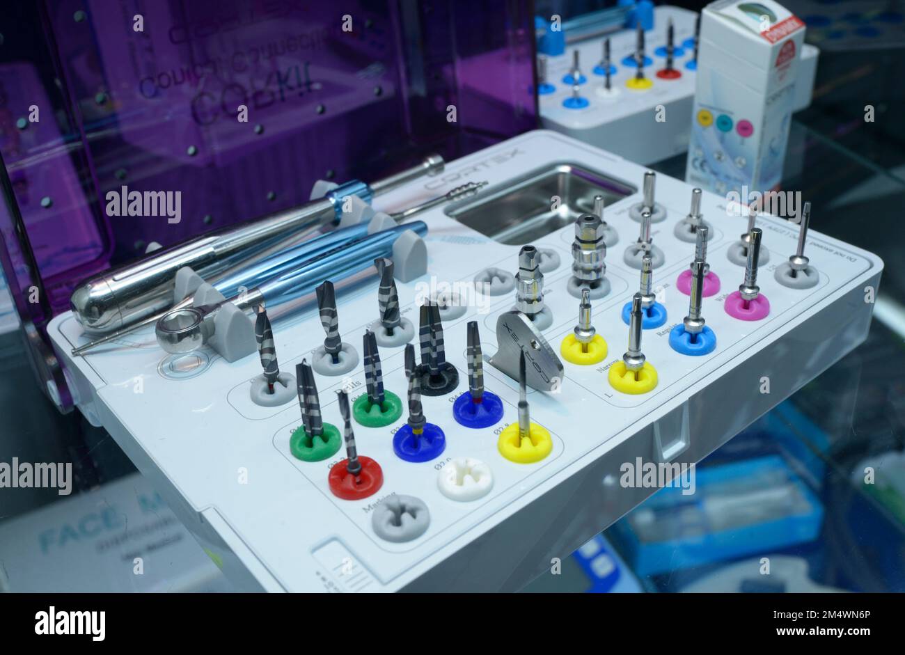 Dental surgical kit box with drills set. Made by Cortex Dental Implants ...