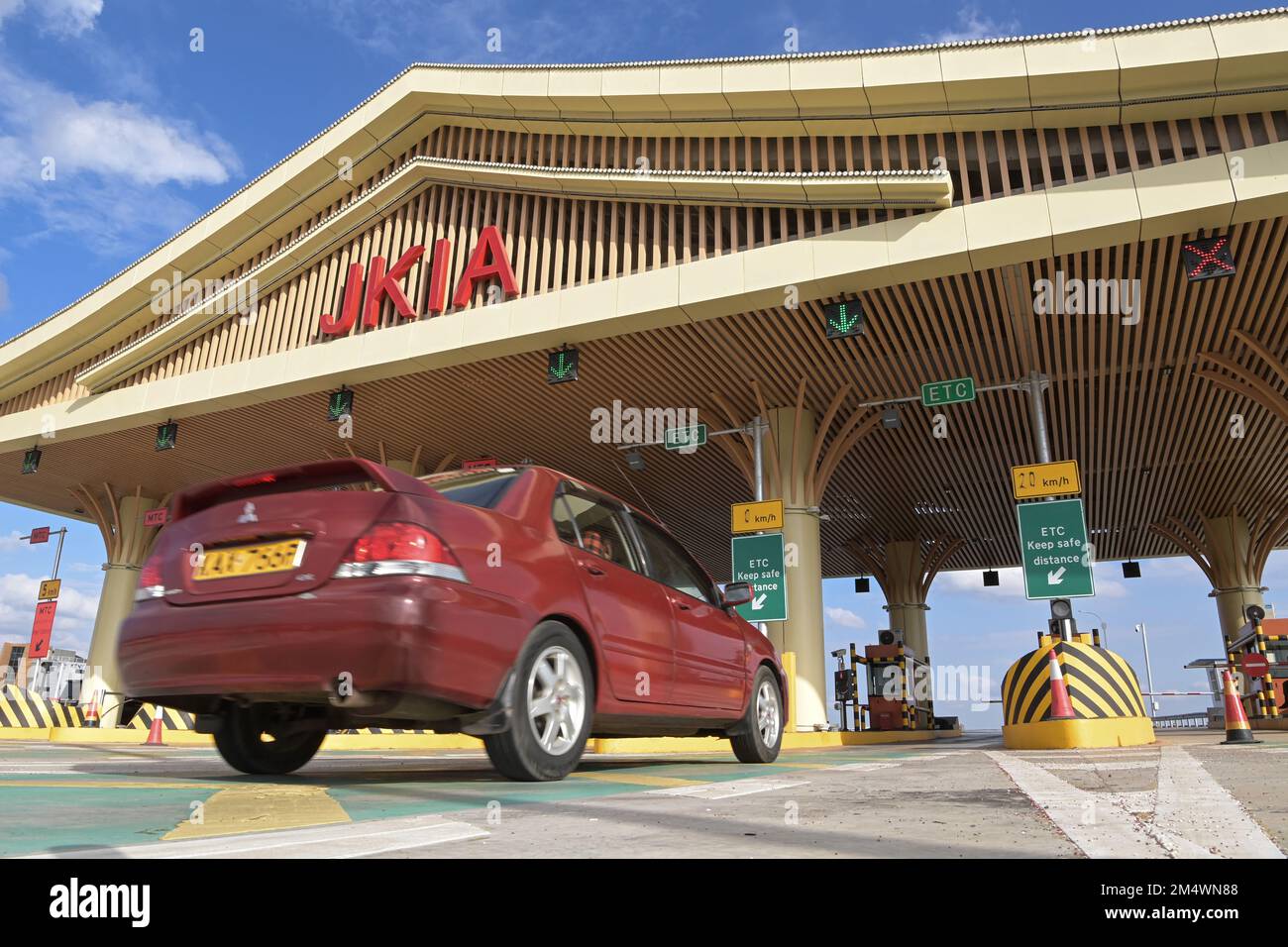 Nairobi, Kenya. 22nd Dec, 2022. A vehicle passes through the ETC lane ...