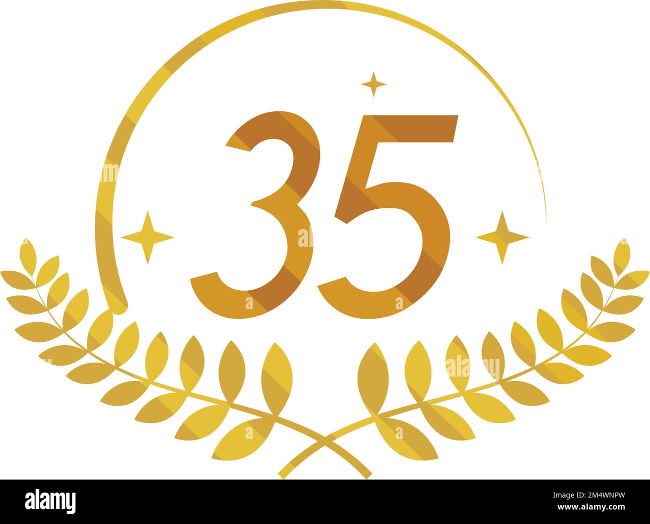 Thirty five 35 years anniversary Stock Vector Images - Alamy