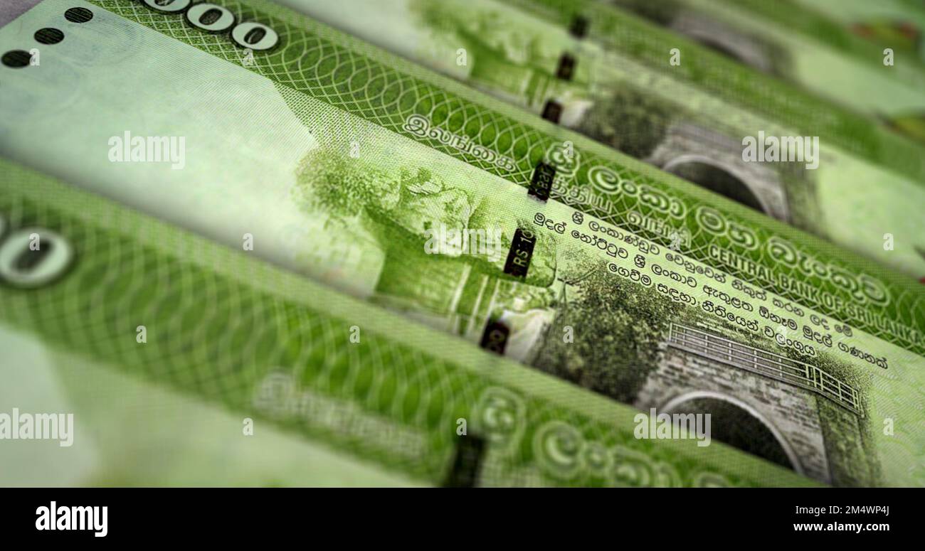 Sri Lanka money Sri Lankan Rupee money pack 3d illustration. LKR ...