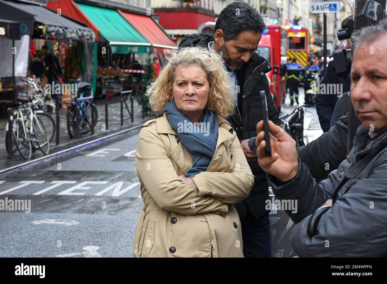 Paris, France. 23rd Dec, 2022. Alexandra Cordebard, mayor of the 10th ...