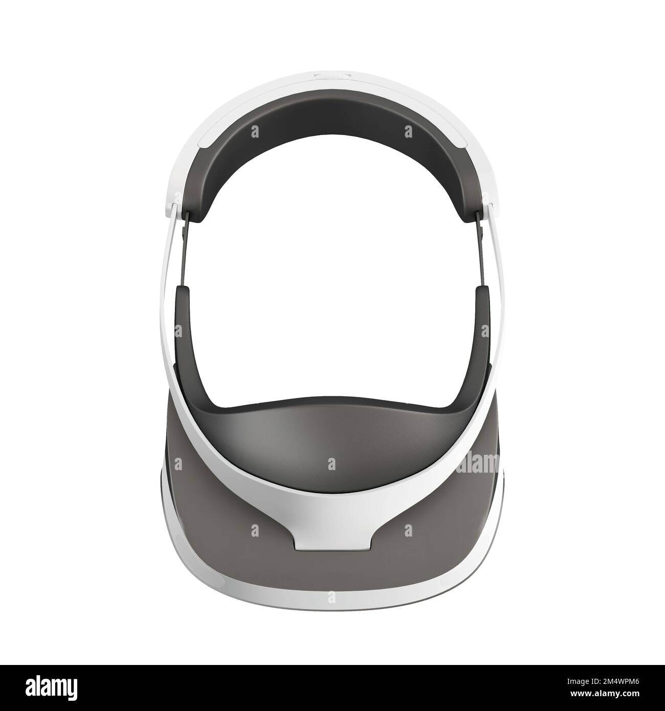 A 3D rendering illustration of a VR headset isolated on a white ...