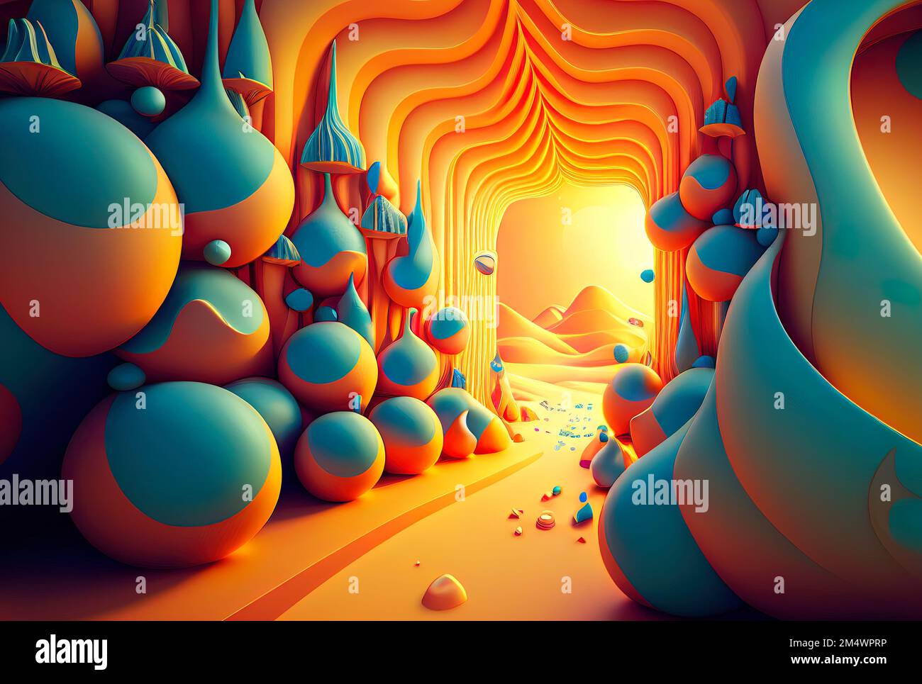 designer fantastic fabulous interior of a cozy room with a portal to ...