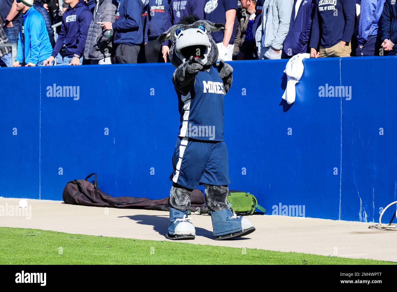 Colorado School of Mines Orediggers mascot Blaster the Burro during the ...