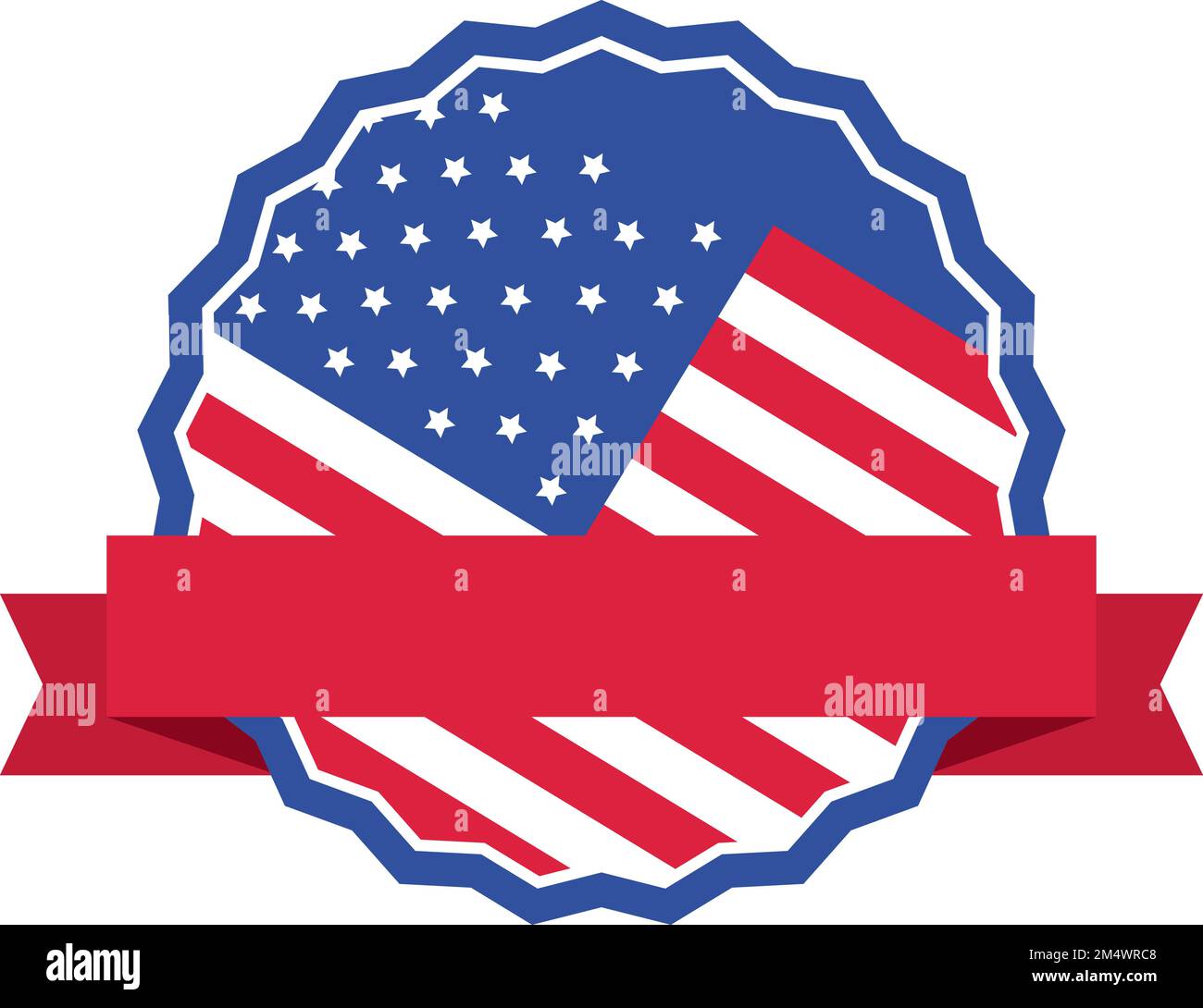 US flag badge Stock Vector Image & Art - Alamy
