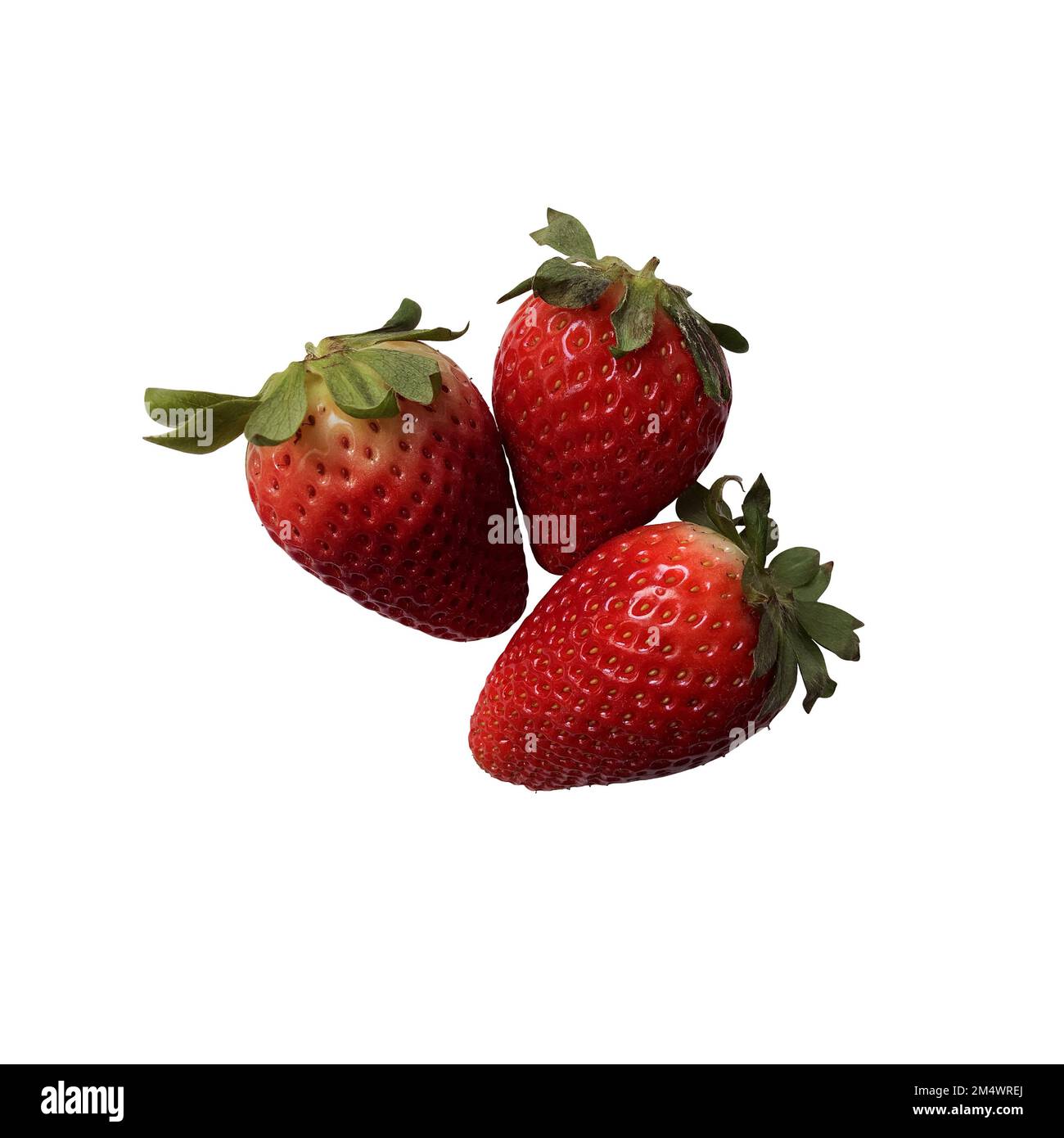 Strawberry isolated berry, sweet delicious summer fruit full of ...
