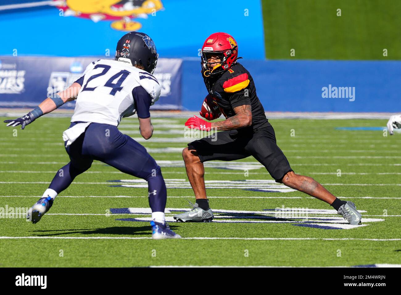Ferris State Bulldogs Marcus Taylor (1) during the second quarter of ...