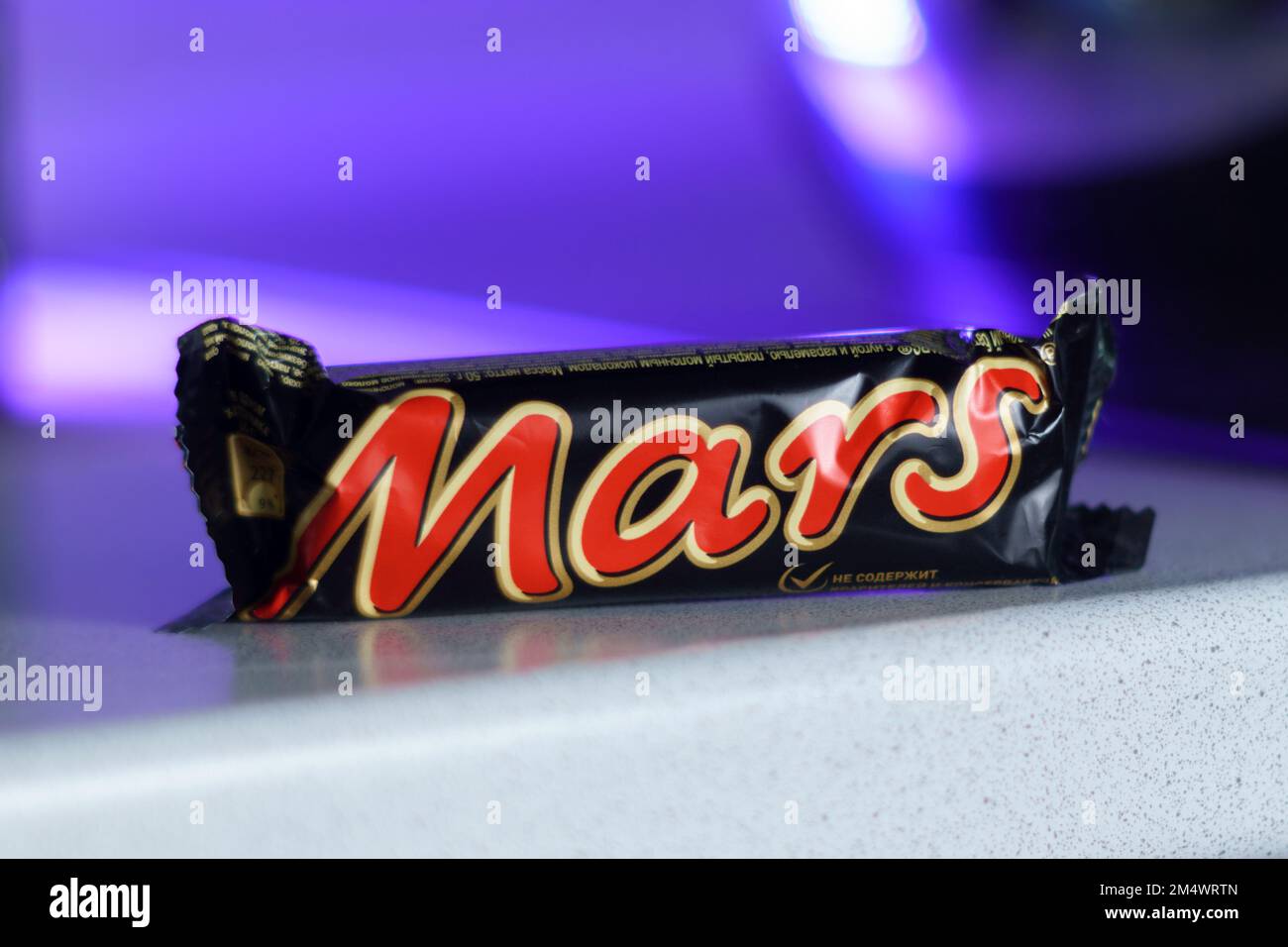 Tyumen, Russia-October 14, 2022: Mars chocolate bar. Mars, Incorporated ...