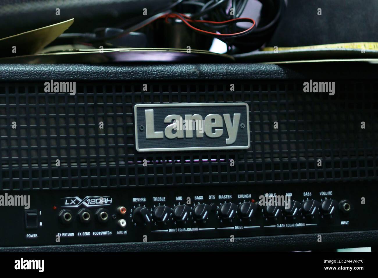Tyumen, Russia-November 02, 2022: Laney logo Amplification was founded ...