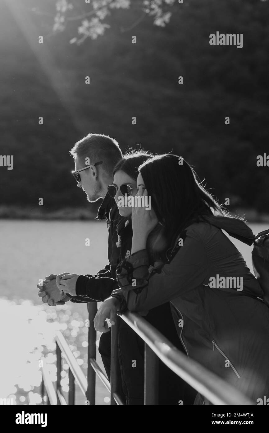 Summer strolling Black and White Stock Photos & Images - Alamy