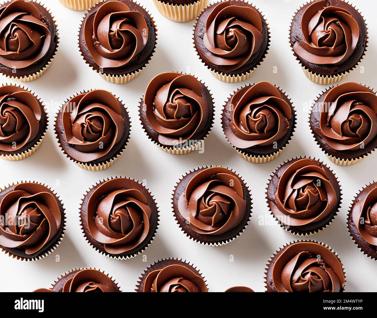 Various colored cupcakes with decorations, cupcake party, birthday ...