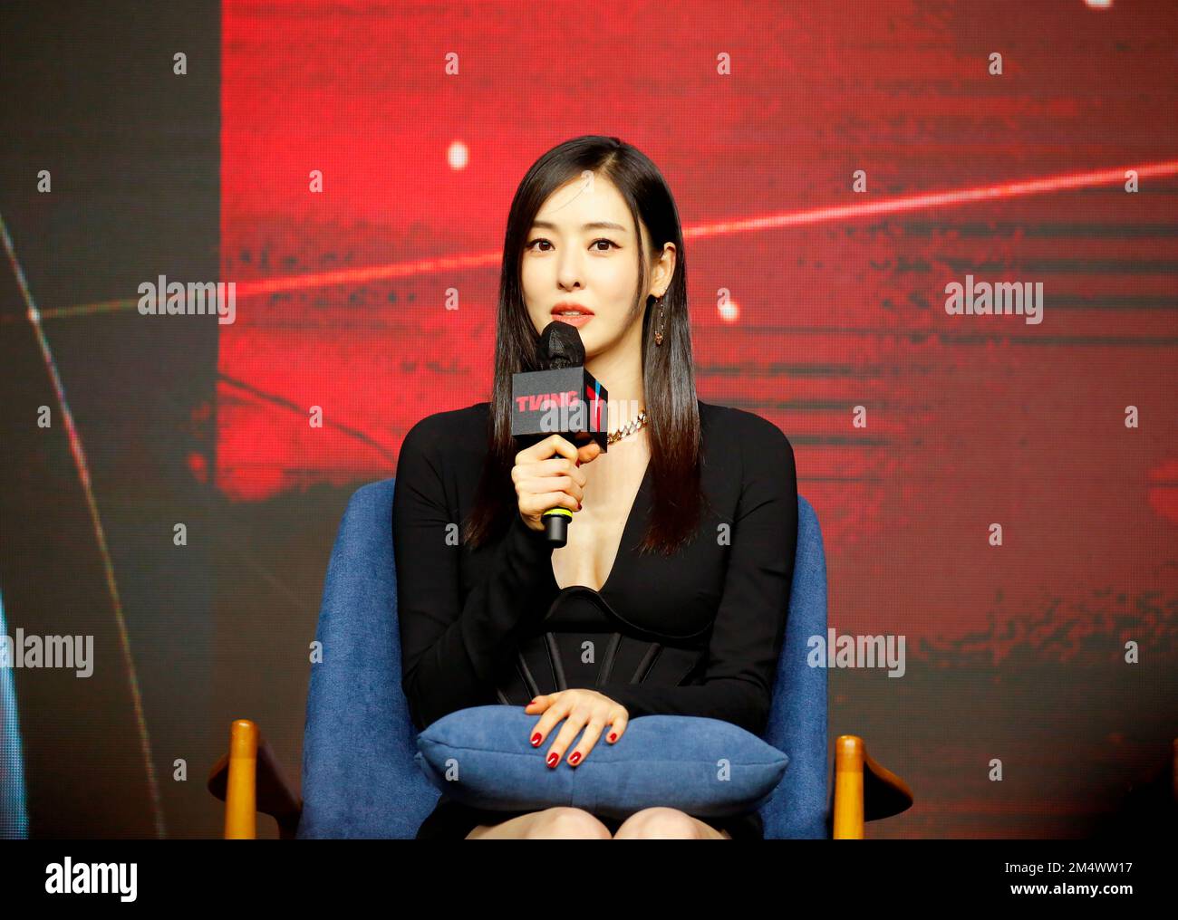 Lee Da-Hee, Dec 22, 2022 : Actress Lee Da-Hee attends a production presentation for the TVing ...