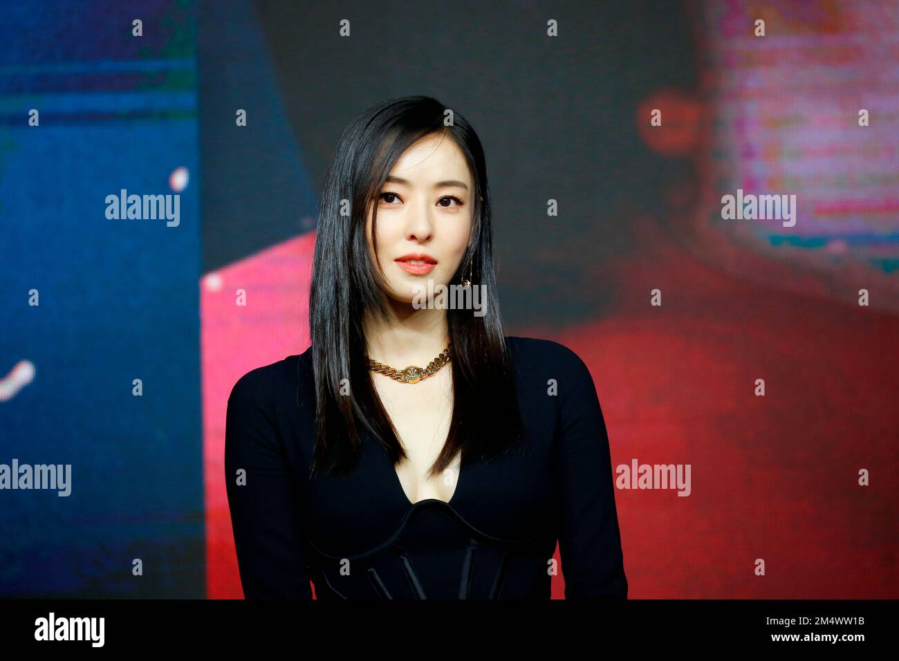 Lee Da-Hee, Dec 22, 2022 : Actress Lee Da-Hee attends a production presentation for the TVing ...