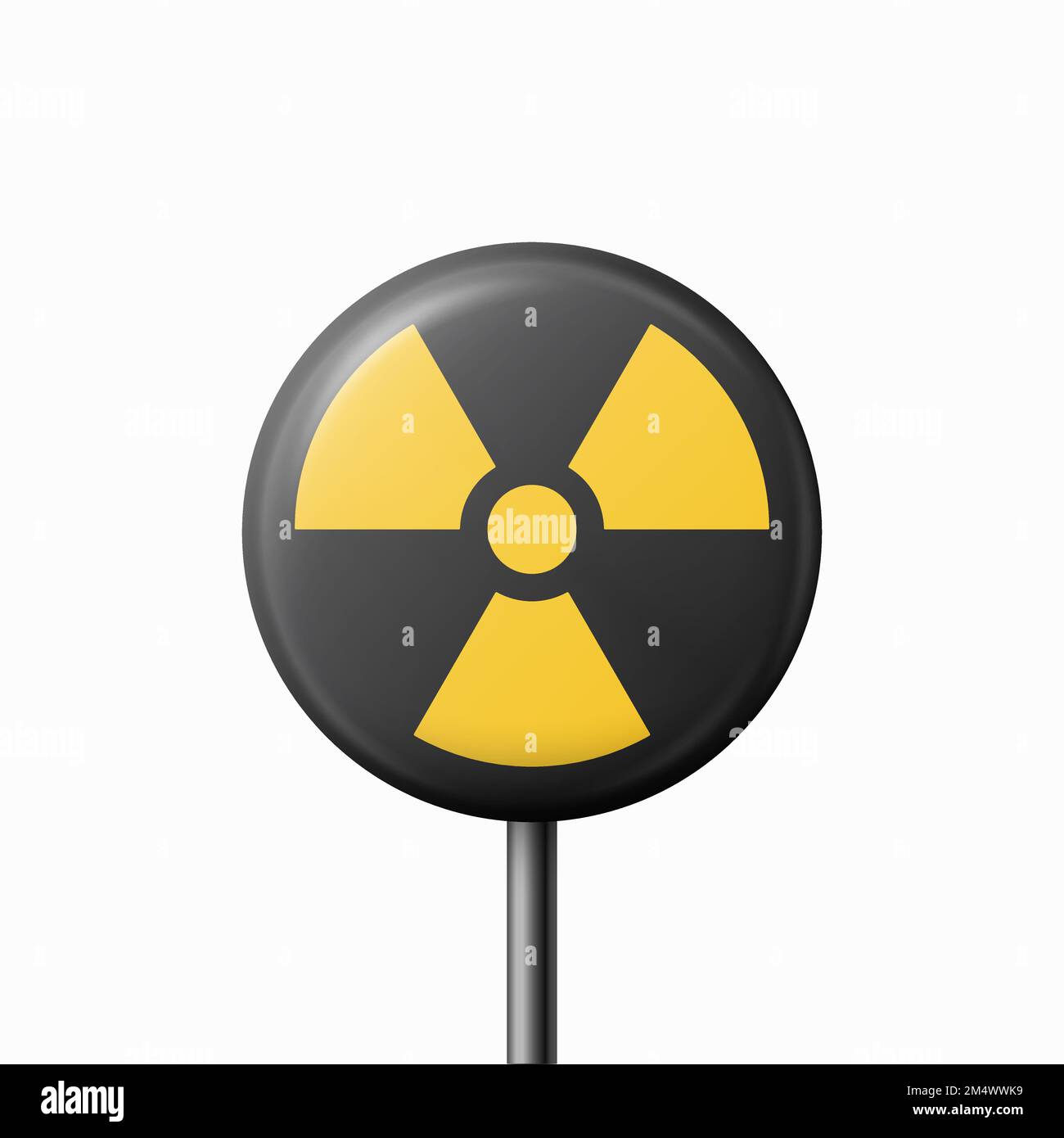 Vector Yellow Warning, Danger Nuclear Sign, Black Sign, Icon Isolated ...