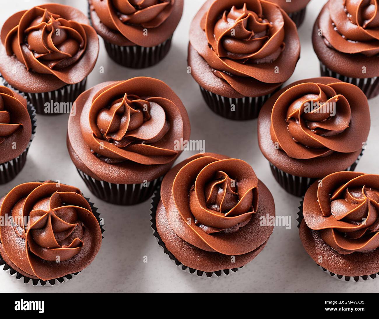 Various colored cupcakes with decorations, cupcake party, birthday ...