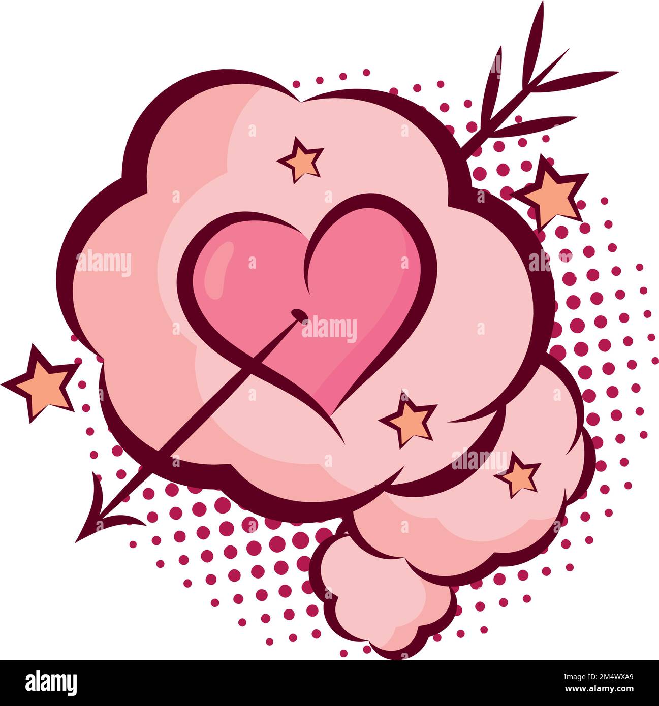 heart clouds love valentines day Stock Vector Image & Art - Alamy