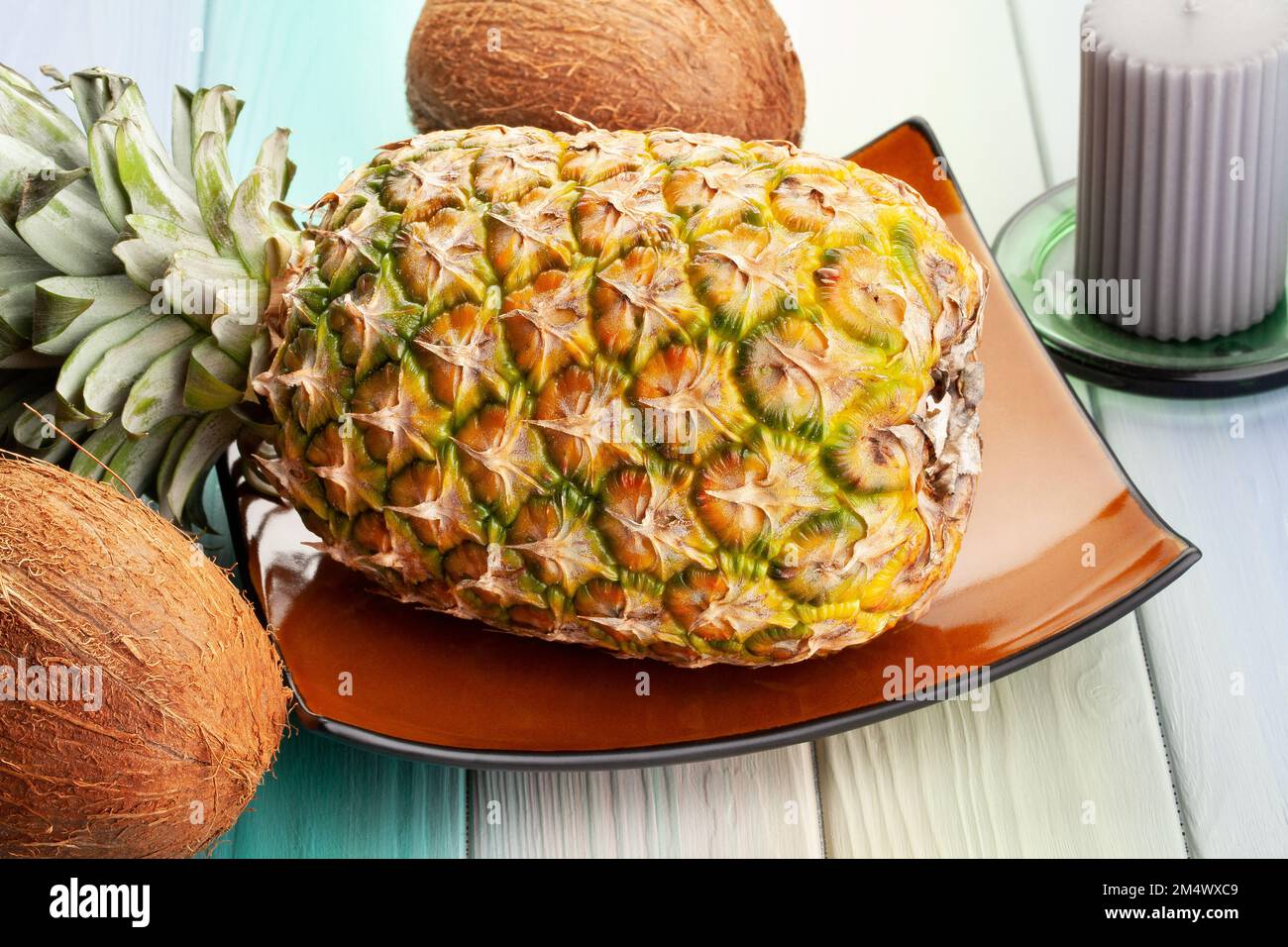 Yellow coconut fruit hi-res stock photography and images - Alamy