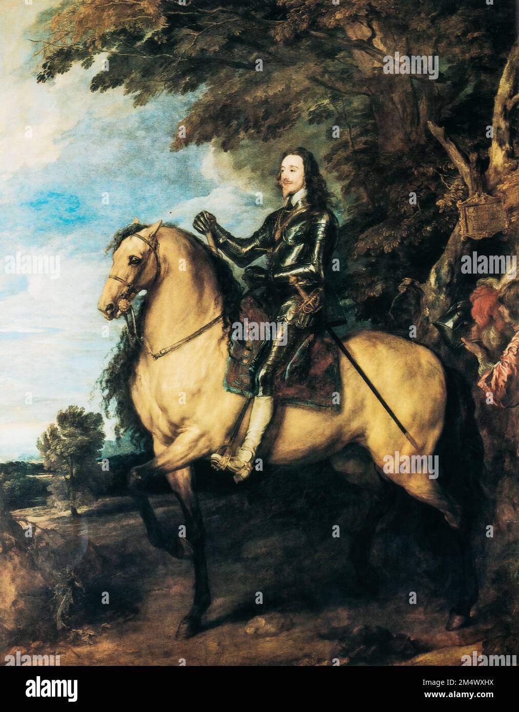 Anthony Van Dyck, The Equestrian Portrait Of Charles I also Known As ...