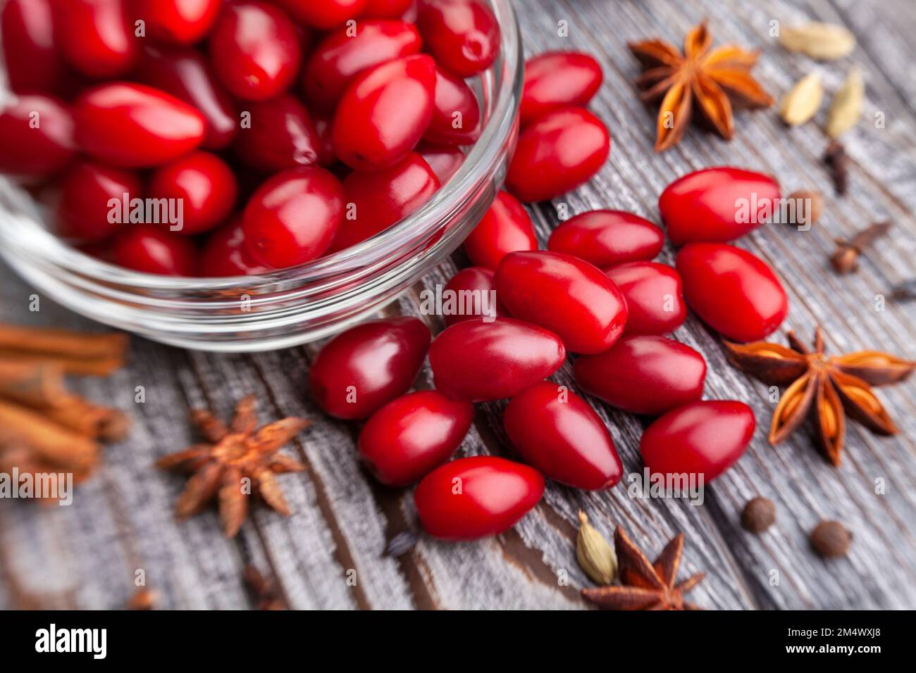 Cornelian cherry fruit hi-res stock photography and images - Alamy