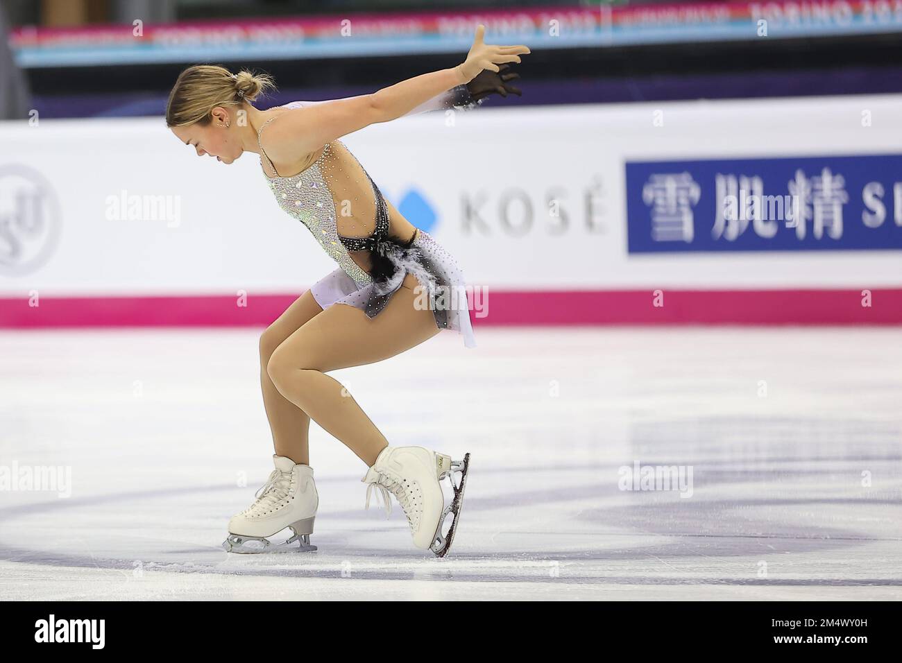 Loena Hendrickx (Bel) during Women Free Skating Grand Prix of Figure ...