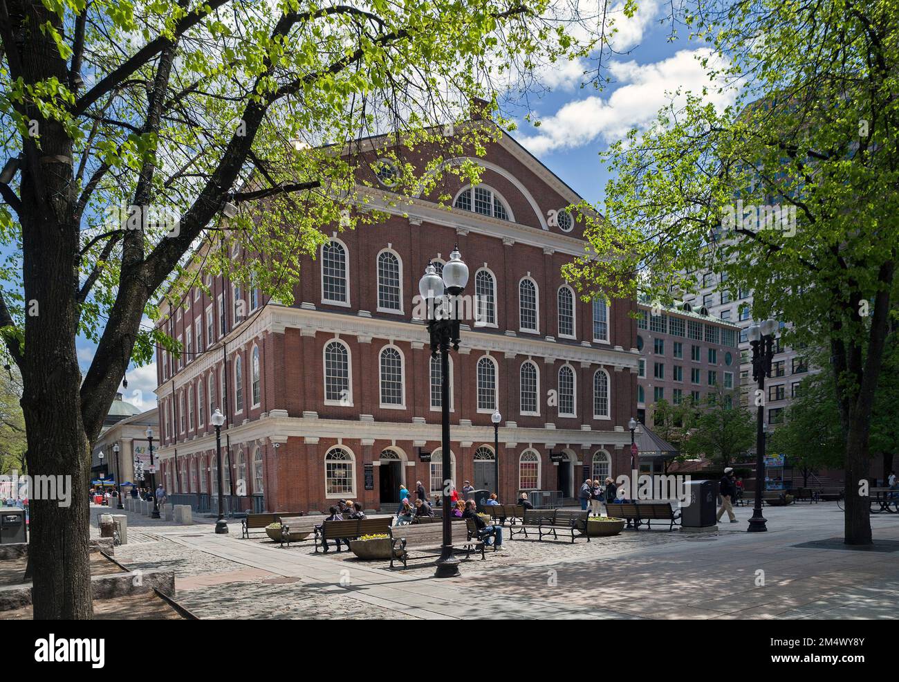 Faneuil Hall in Boston, Massachusetts, USA was completed in 1742 Stock ...