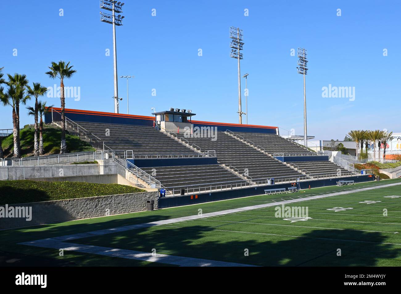 COSTA MESA, CALIFORNIA - 19 DEC 2022: The Home Grandstand at LeBard ...